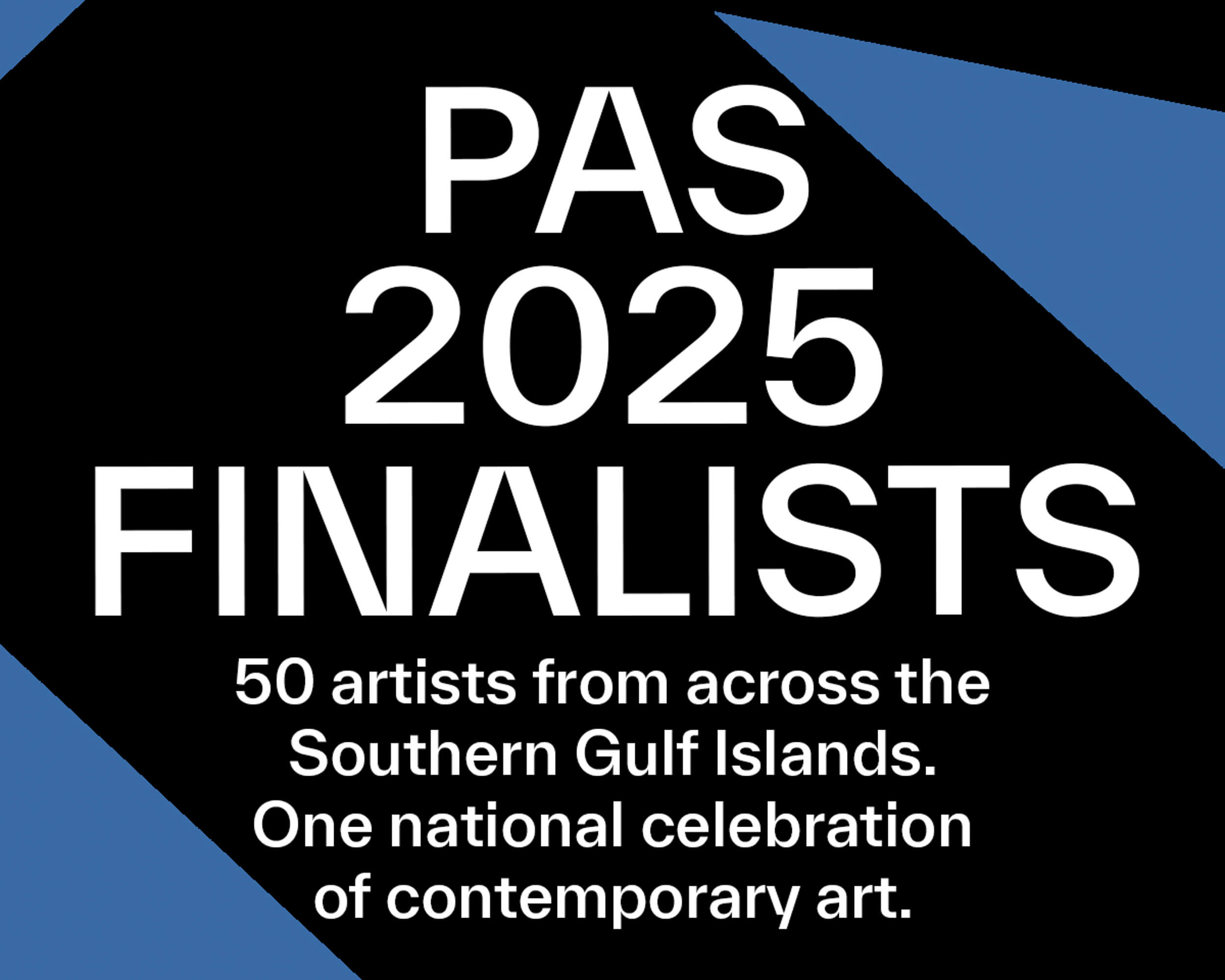 PAS 2025 Finalists - The Salt Spring National Art Prize