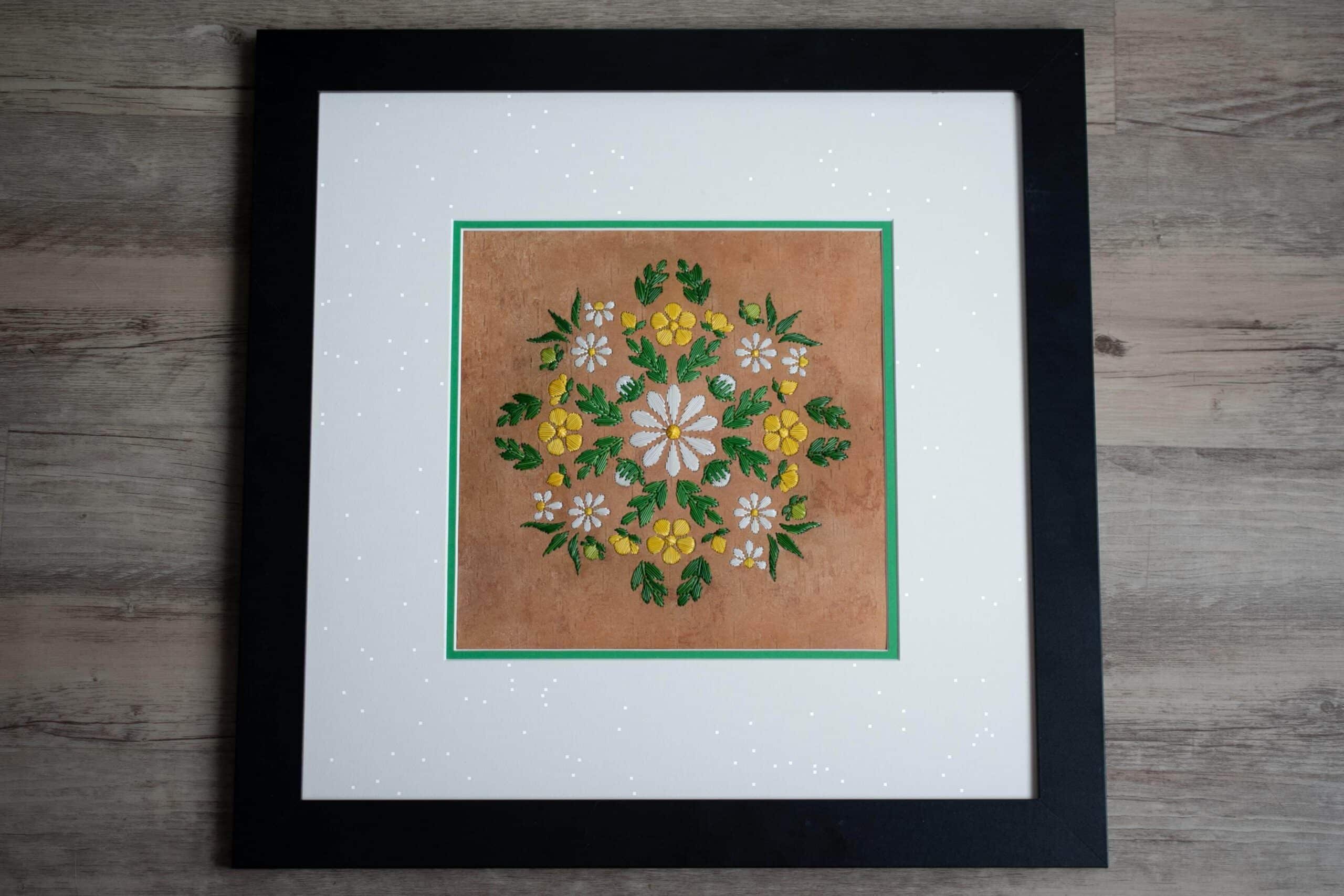 A Daisy a Day (Porcupine Quillwork) - The Salt Spring National Art Prize
